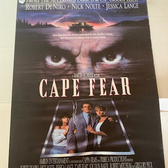 Warner Bros. | Art | Cape Fear Movie Cinema Poster 991 Vtg Robert ...